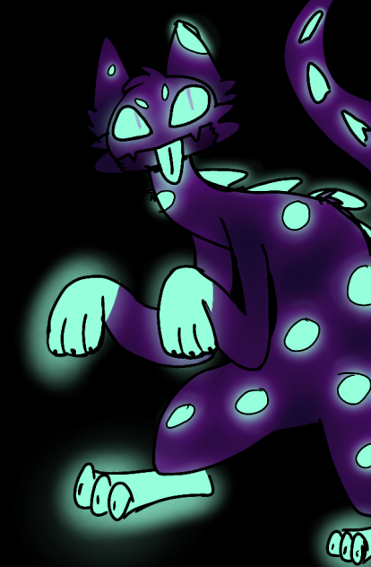 Glow cat - ibisPaint