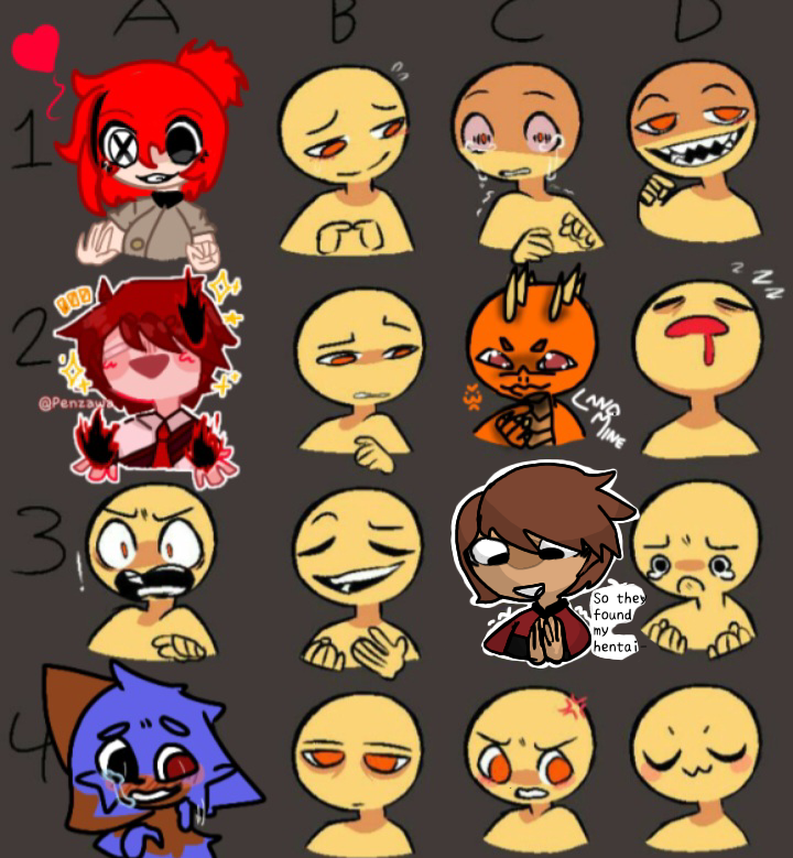 Even more emotions! Collab - ibisPaint