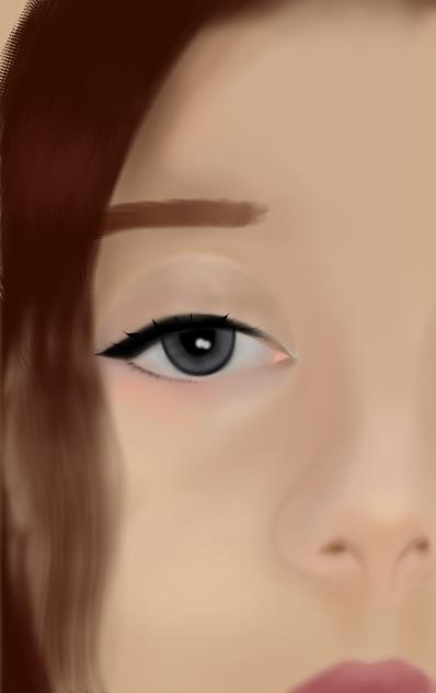 A half self-portrait. - ibisPaint