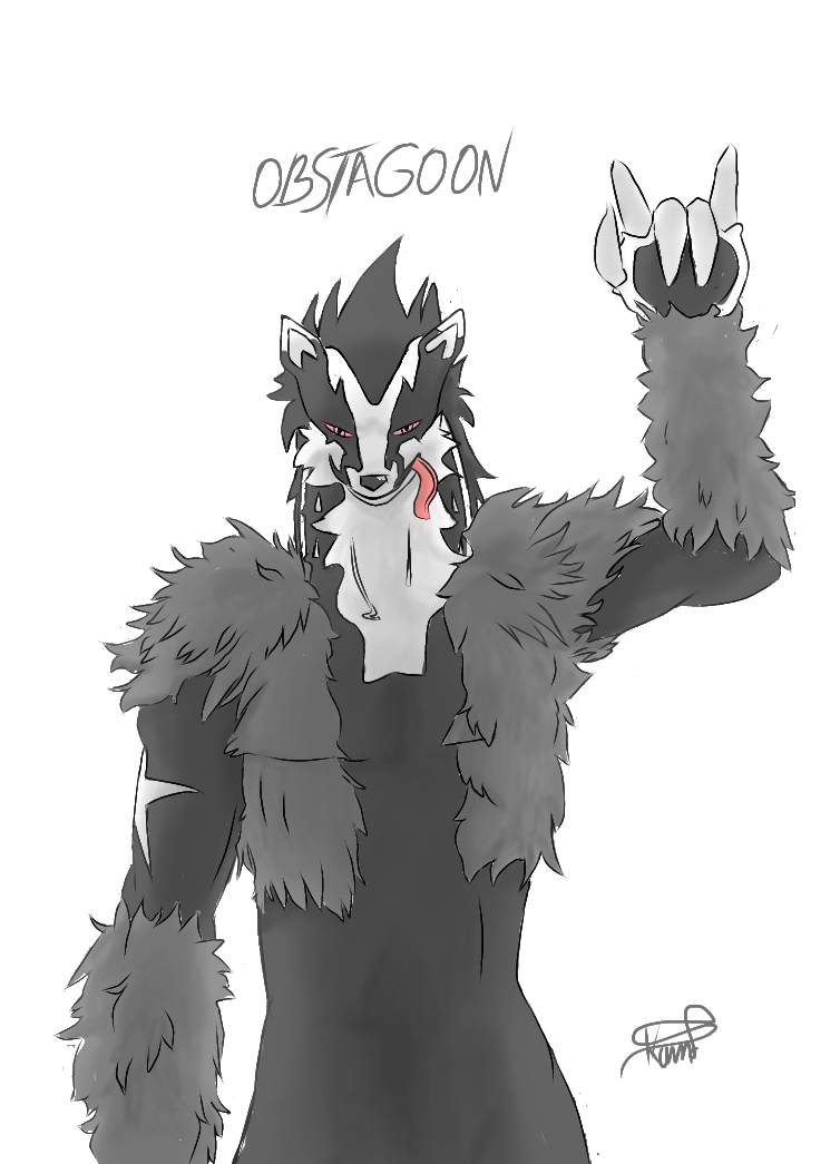 POKÉMON OBSTAGOON ART - ibisPaint