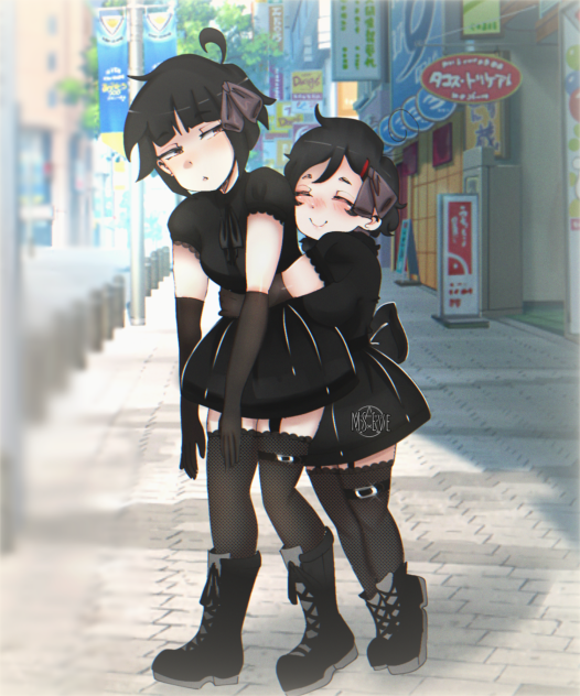 PWD-SD Chan and Minigun Chan - ibisPaint