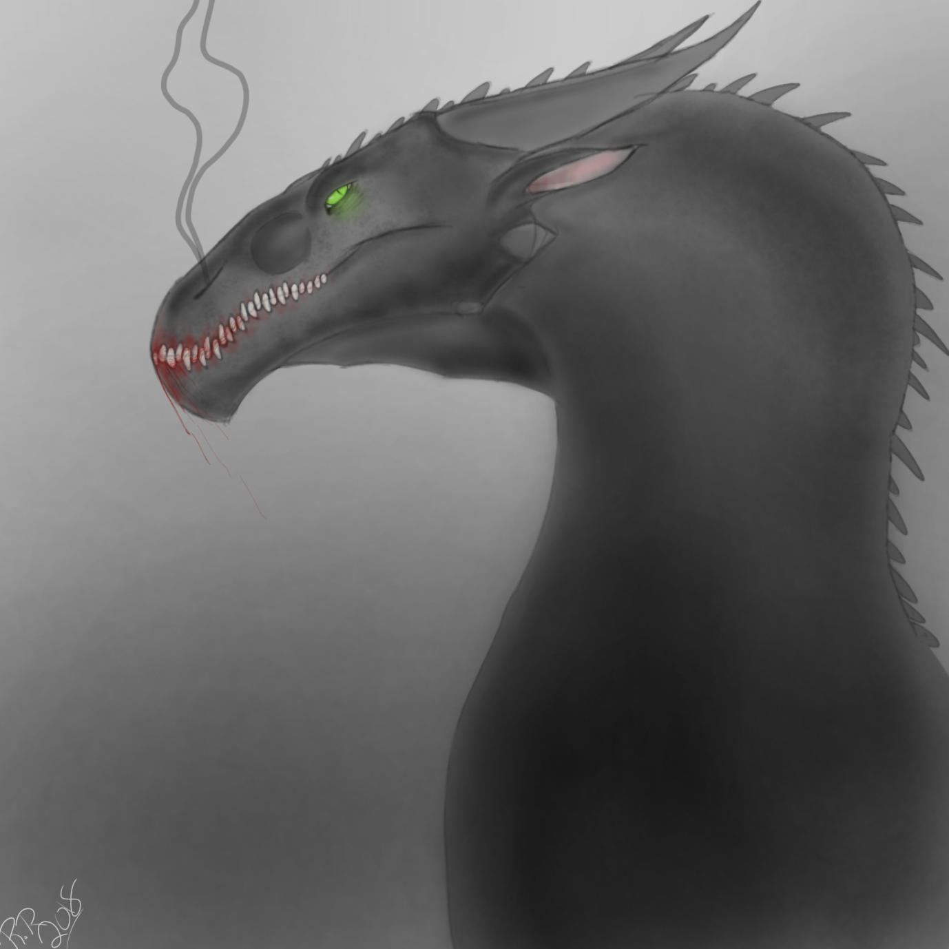 Annoyed Dragon Speedpaint - ibisPaint
