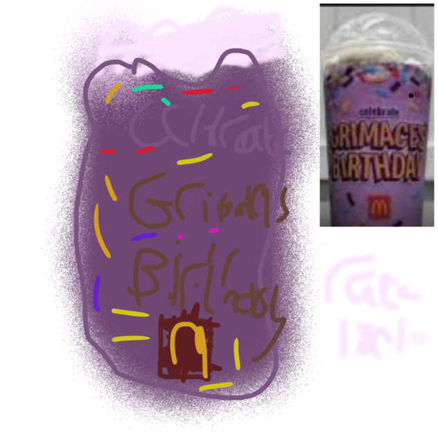 Grimace shake - ibisPaint