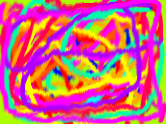 Crazy Fur Rainbow - ibisPaint