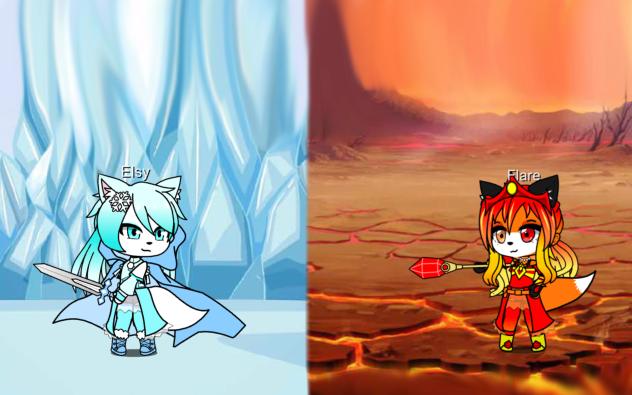 Fire and Ice. - ibisPaint