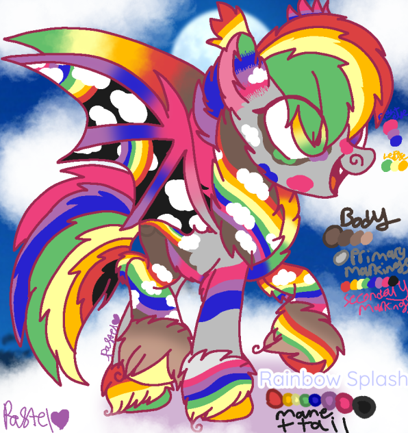 Rainbow Splash redesign (a little update - ibisPaint