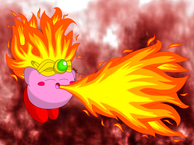 Fire Kirby - ibisPaint