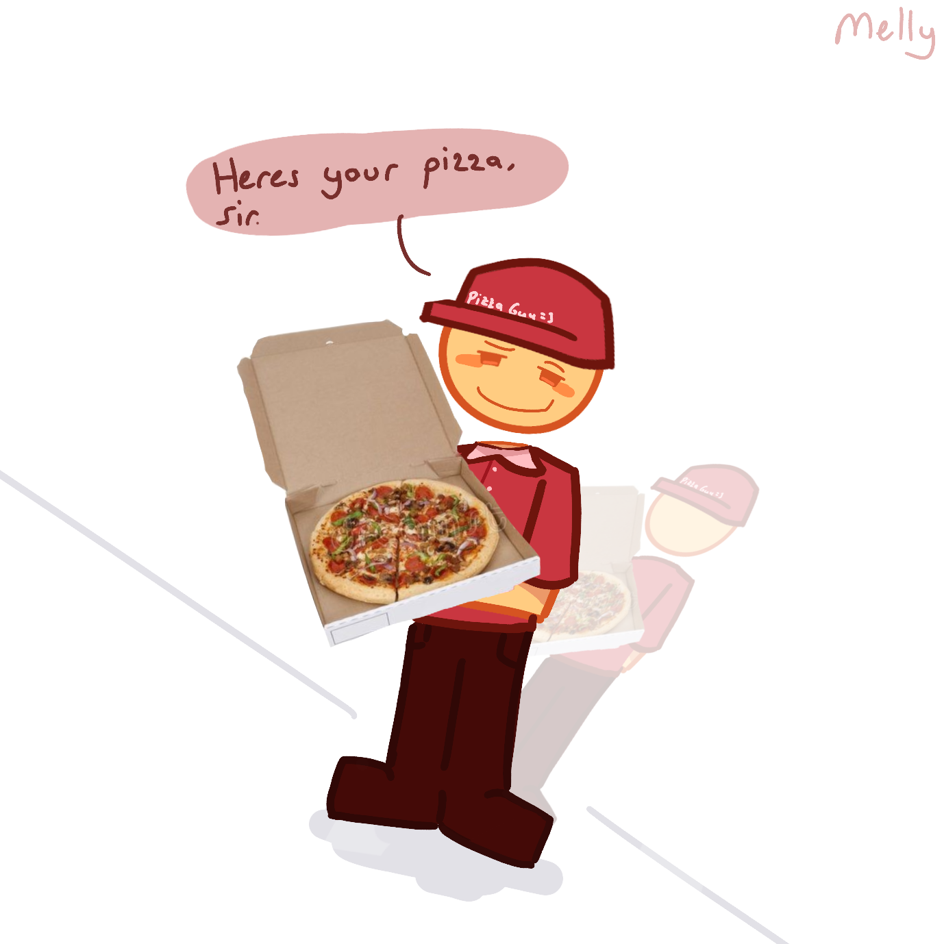 Who ordered pizza - ibisPaint