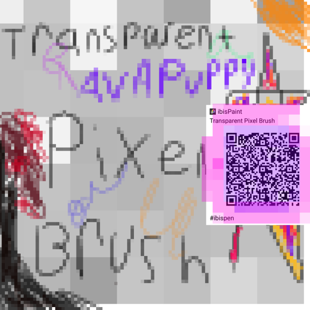 Transparent Pixel Brush 💞 - ibisPaint