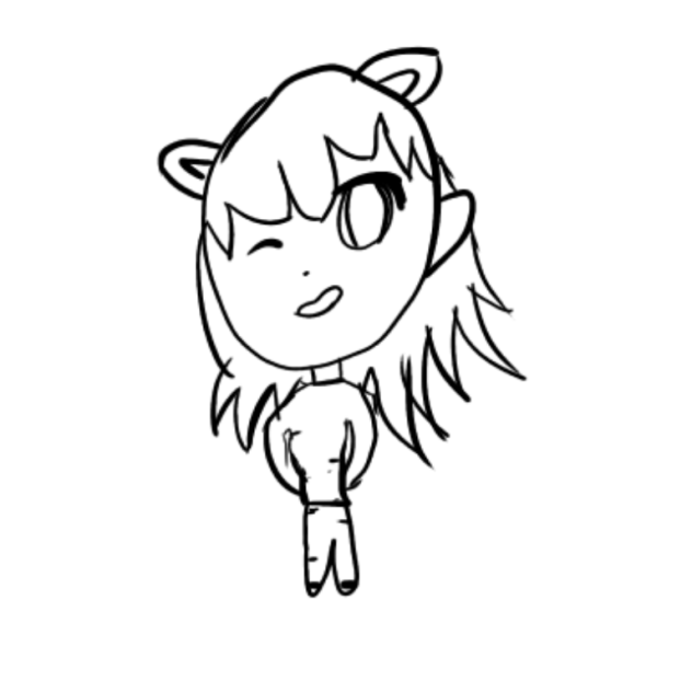 I drew my oc as a chibi - ibisPaint