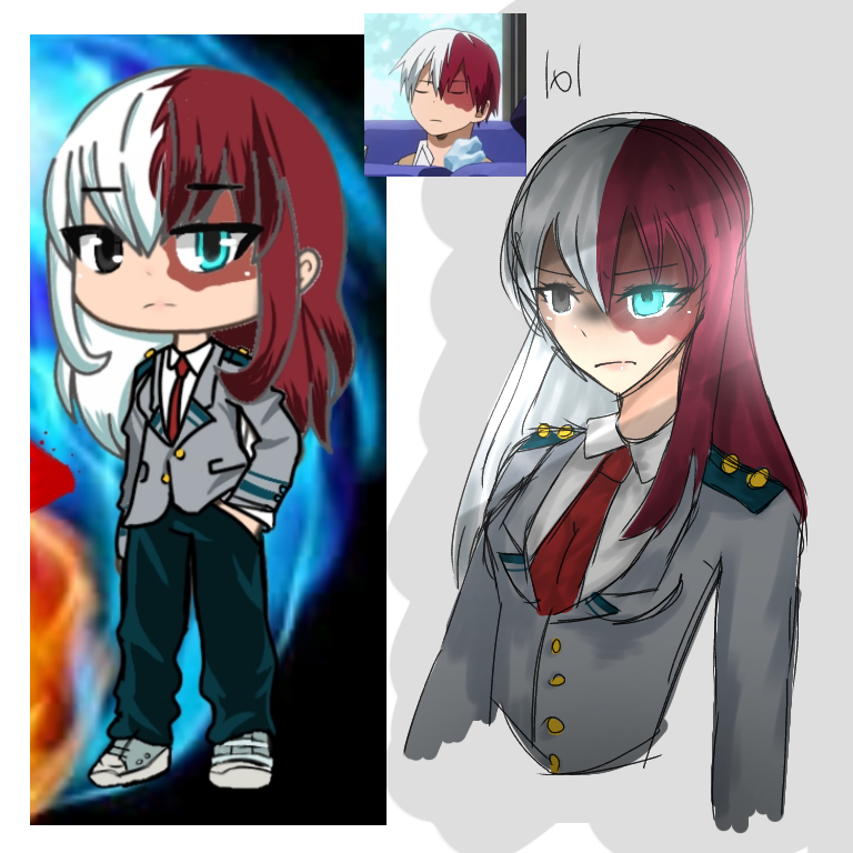todoroki genderbend wwww - ibisPaint