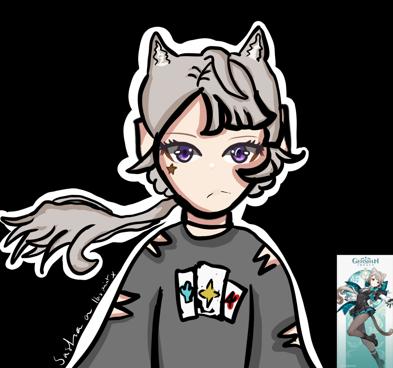 Lynette in some sleep wear - ibisPaint