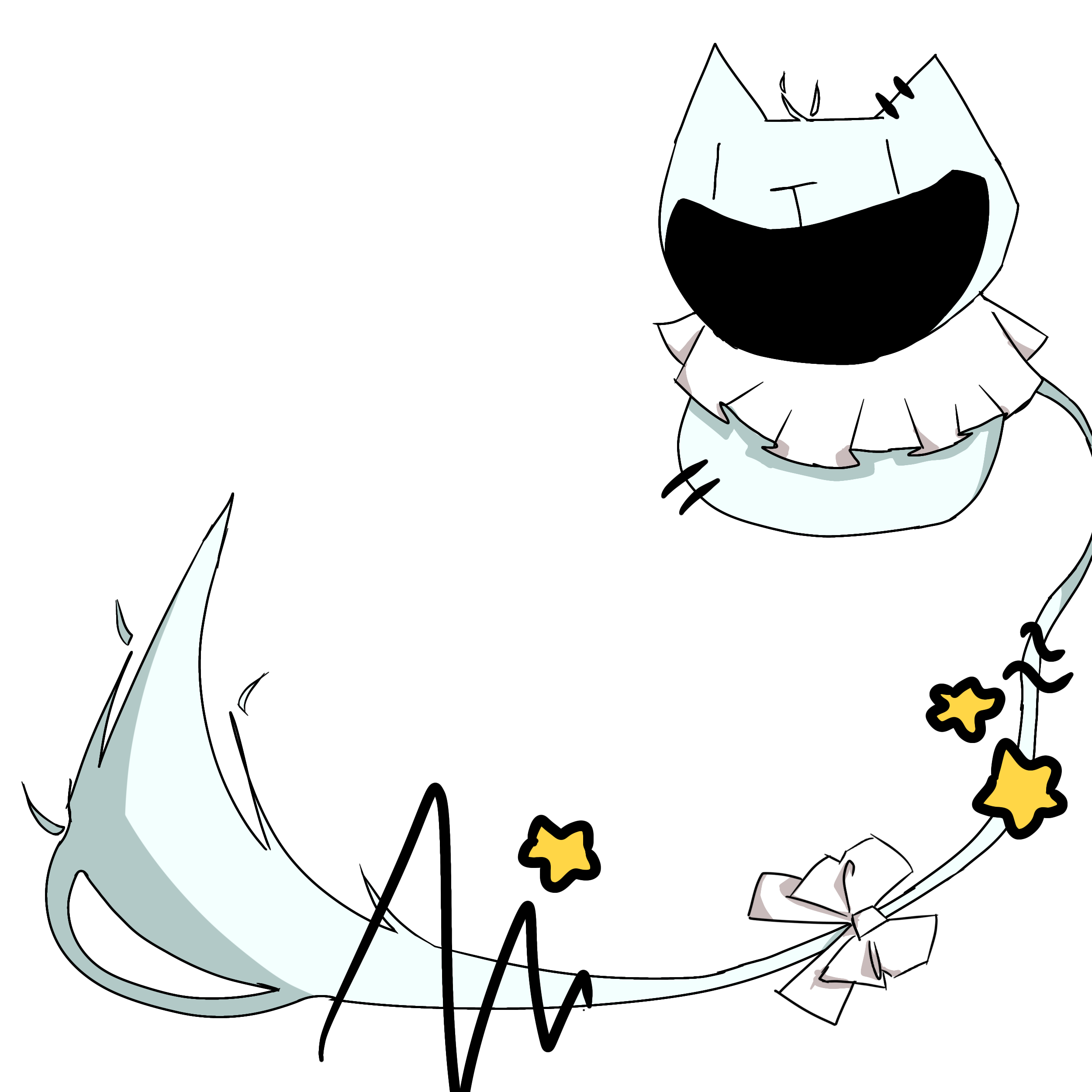 Cat tail frame - ibisPaint