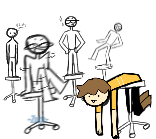 Spinning chair collab - ibisPaint