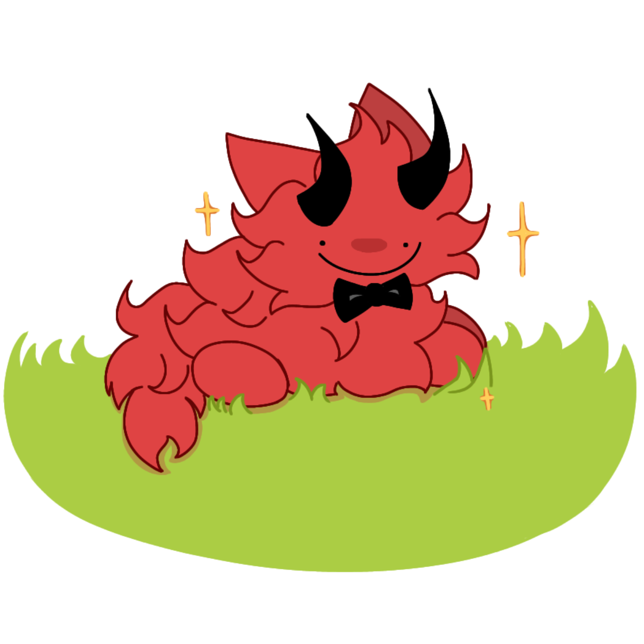 He's just chillin - ibisPaint