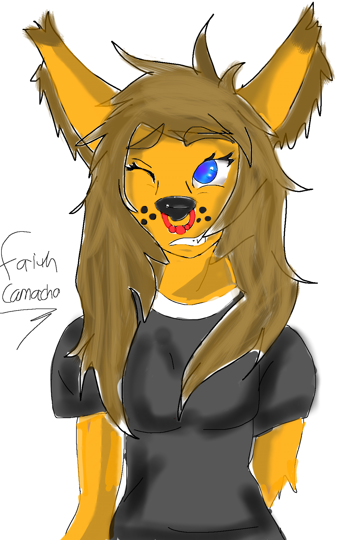my fursona drawing - ibisPaint