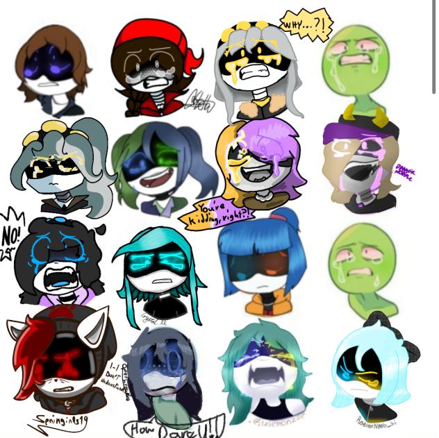 crying collab with murder drones oc - ibisPaint