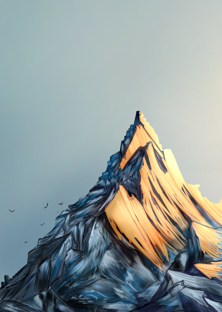 tall mountain - ibisPaint