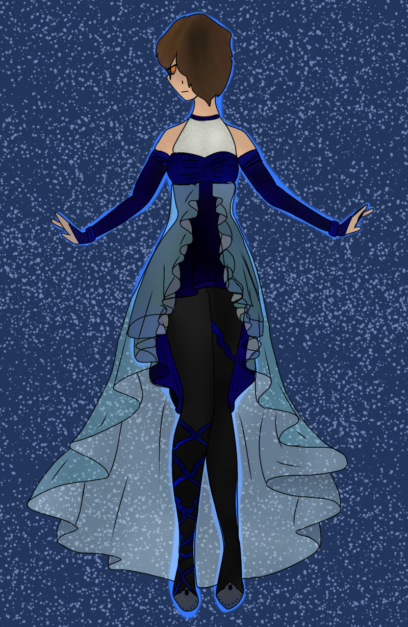 blue diamond human - ibisPaint