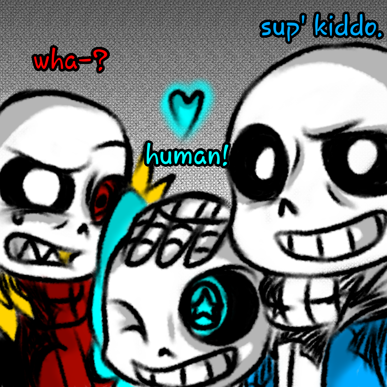 blue sans,fell sans,undertale sans - ibisPaint