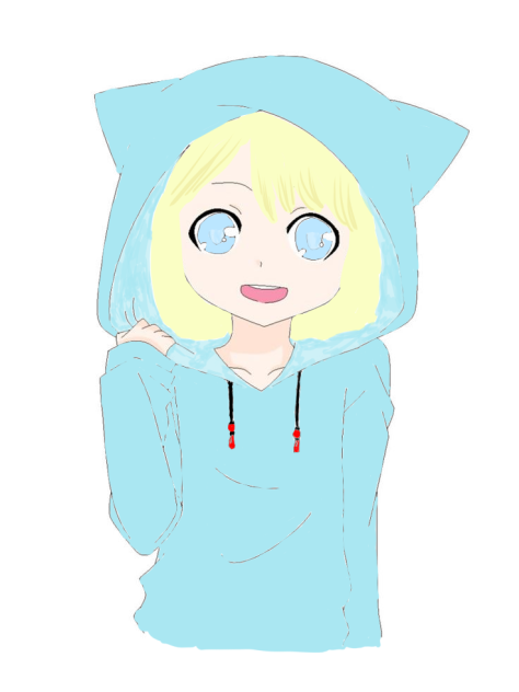 Cute hoodie kid - ibisPaint