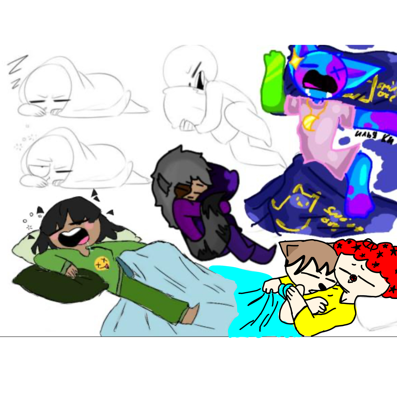 Sleepover collab! - ibisPaint