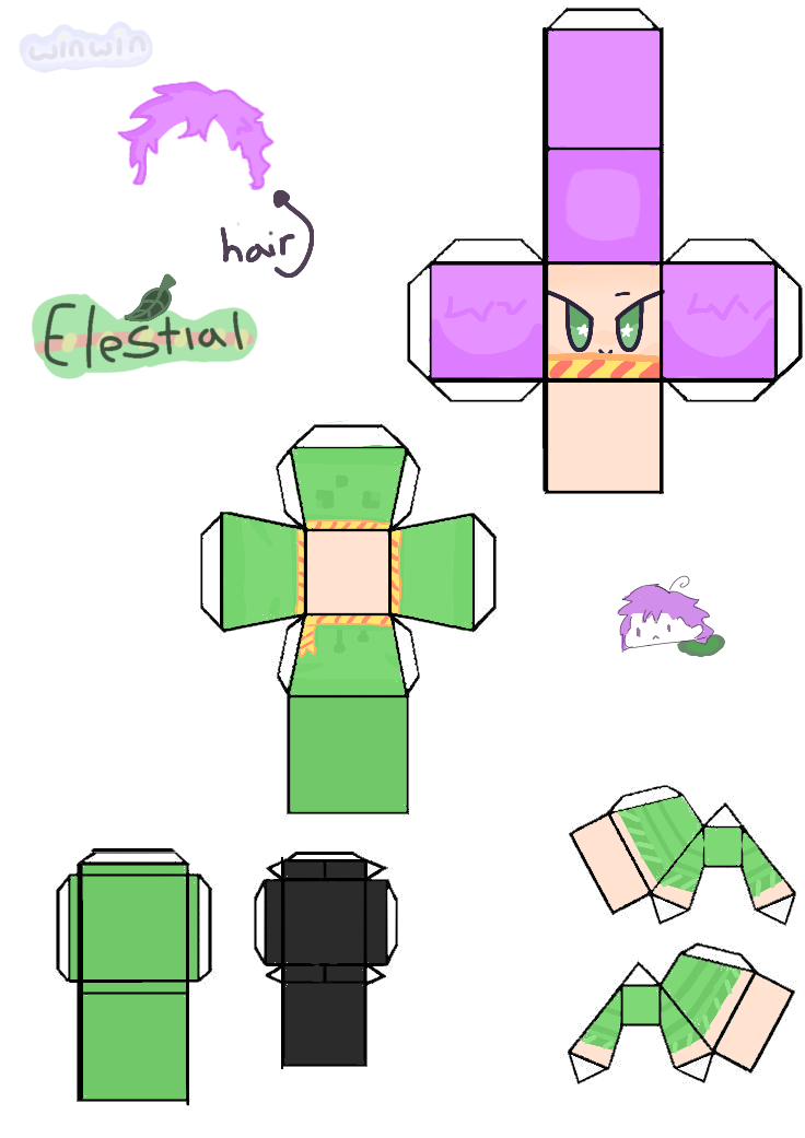 elestialHD as papercraft! - ibisPaint
