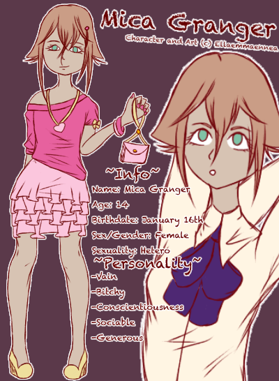 OC Mica Granger Character Reference - ibisPaint