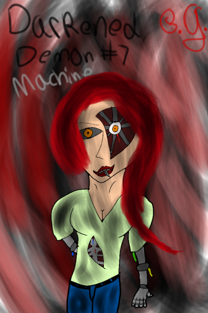 Darkened Demon, Machine - ibisPaint