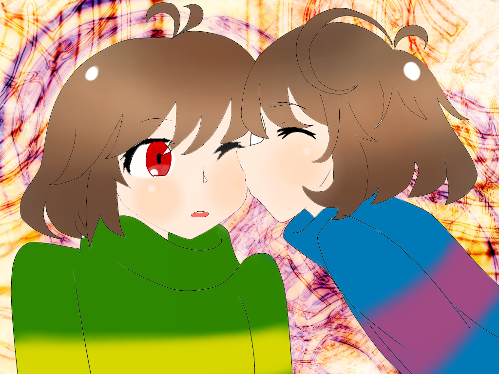 fanart Charisk (Chara x Frisk) - ibisPaint