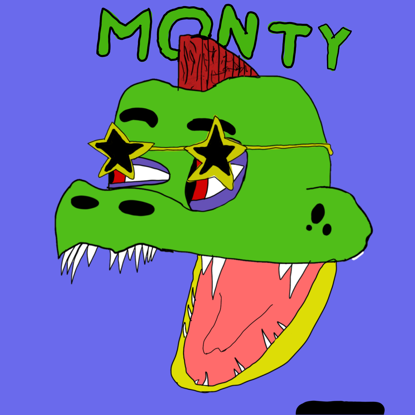 Monty the gator - ibisPaint