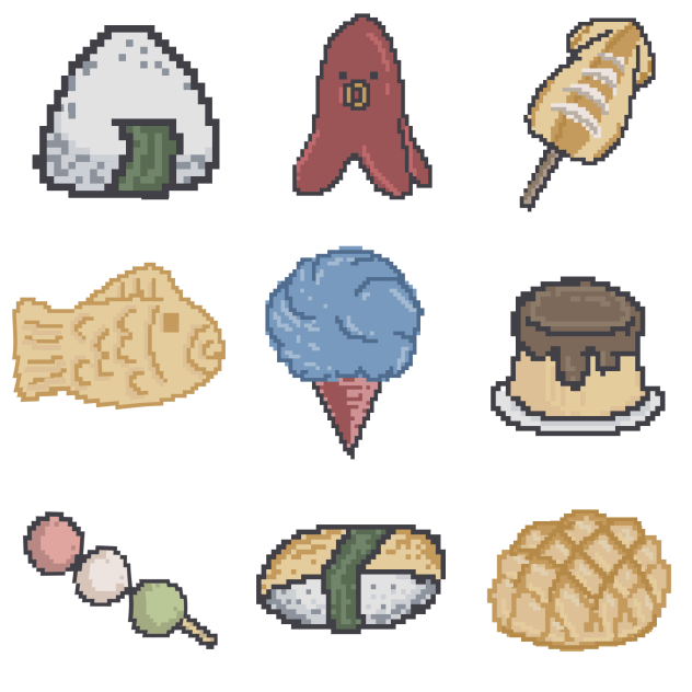 Japanese Snacks - ibisPaint