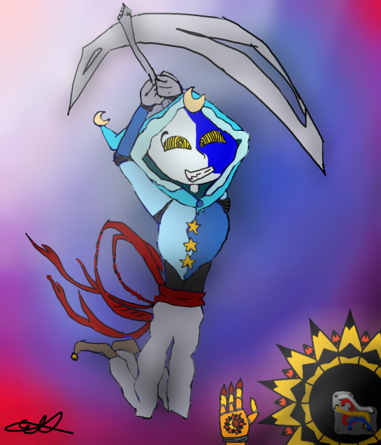 Lunar eclipse fight - ibisPaint