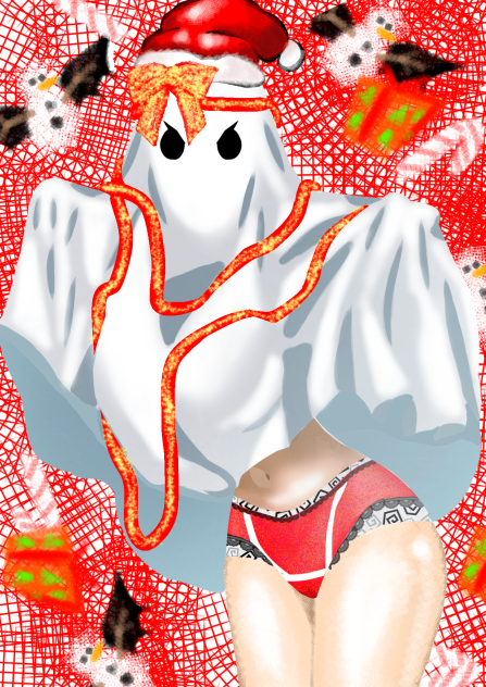 merry christmas from ghost - ibisPaint