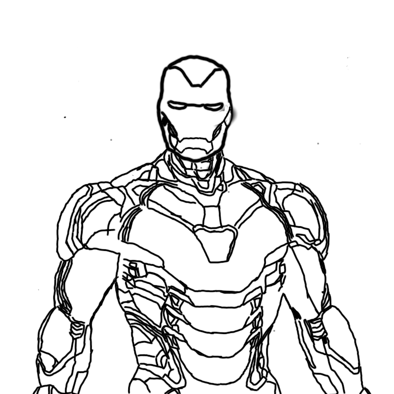 tracing iron man - ibisPaint