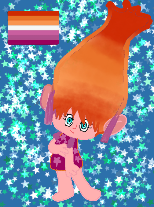Poppy for Trolls lgbtq+ - ibisPaint