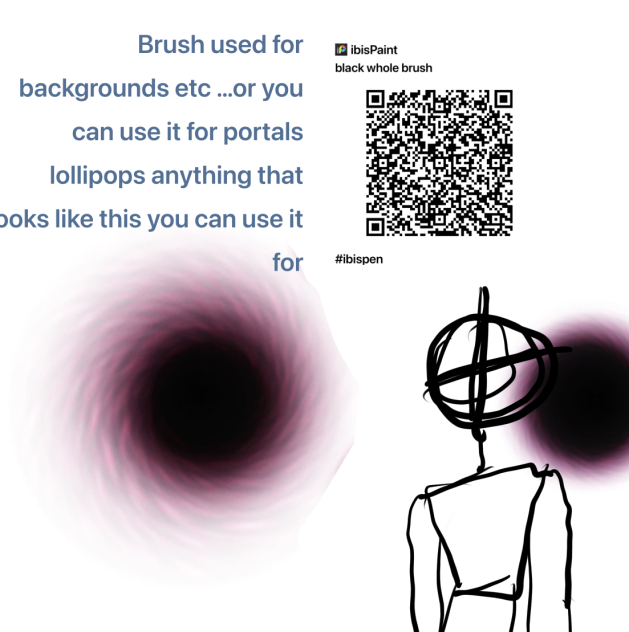 Black whole brush - ibisPaint