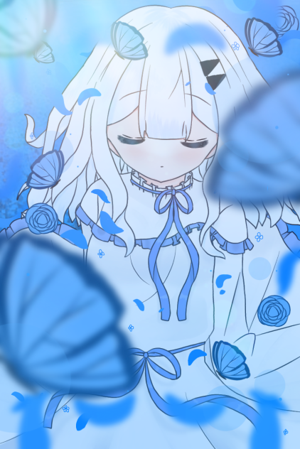 Blue rose princess - ibisPaint