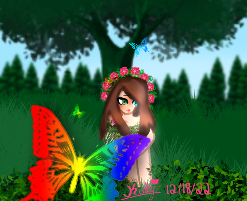 Ah, a forest! With K4THY There! - ibisPaint
