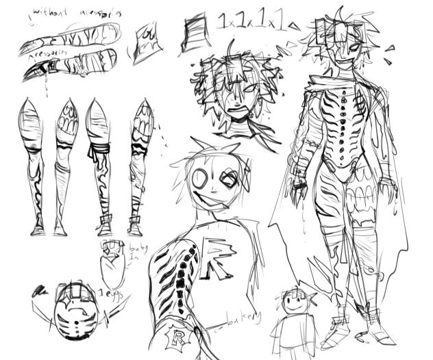 1x1x1x1 reference sheet doodle - ibisPaint