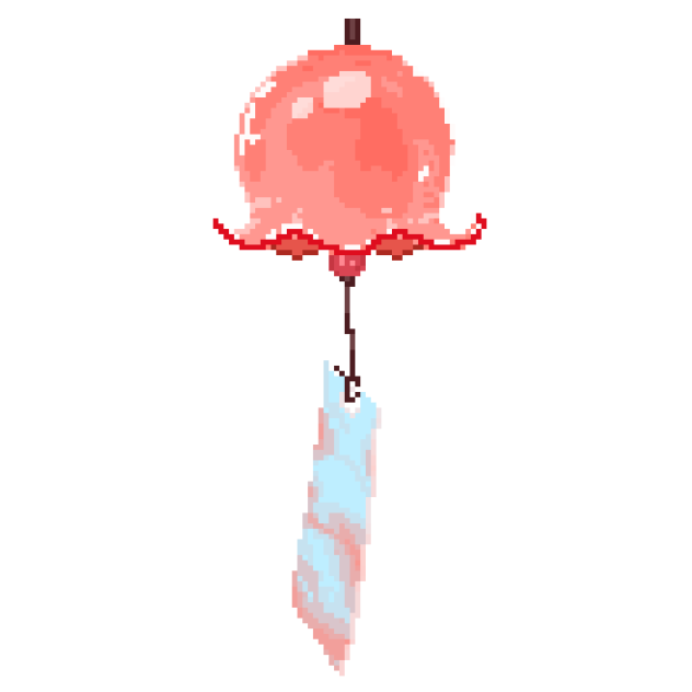 wind chimes (pixel) - ibisPaint