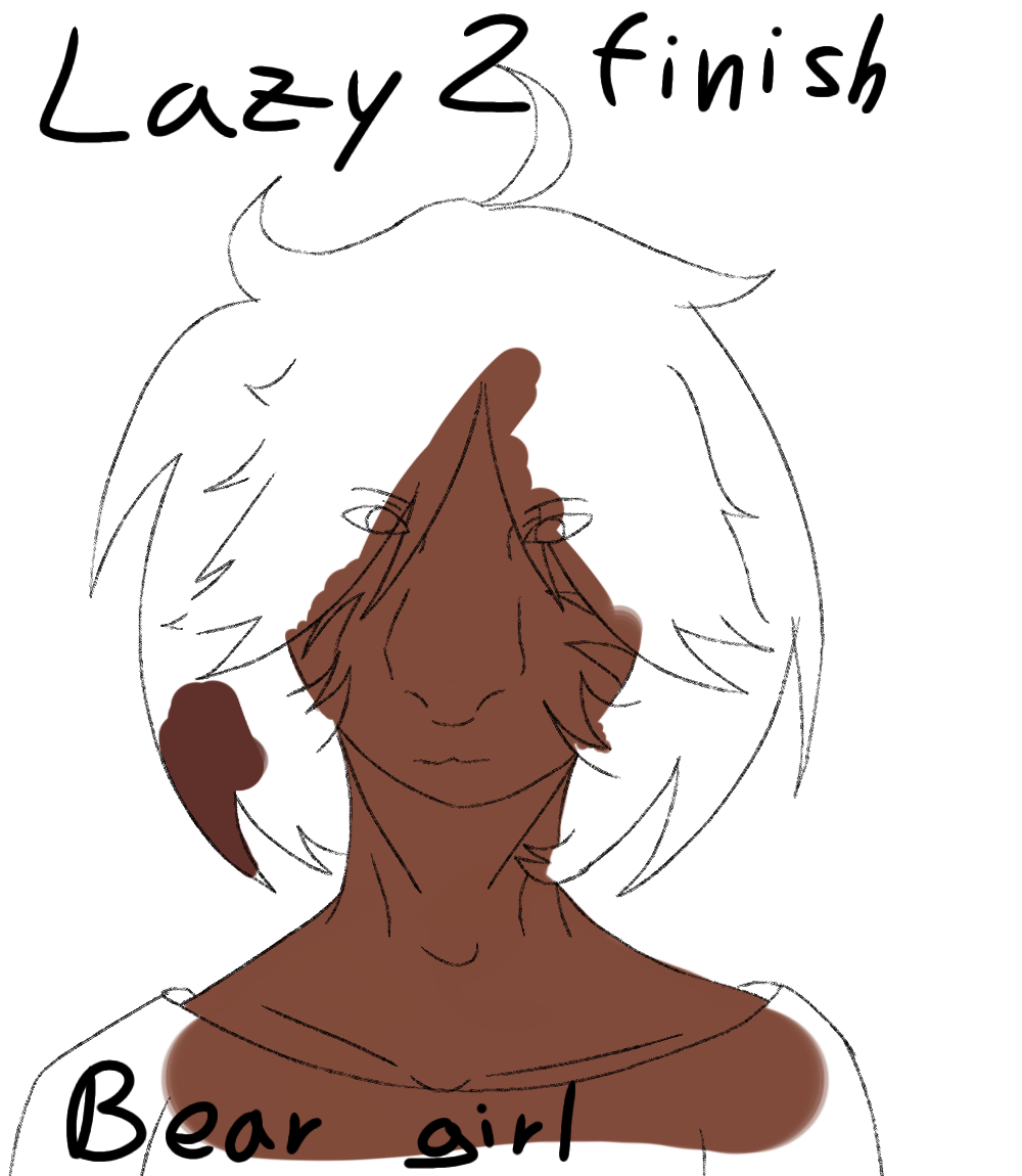 bear face based girl - ibisPaint