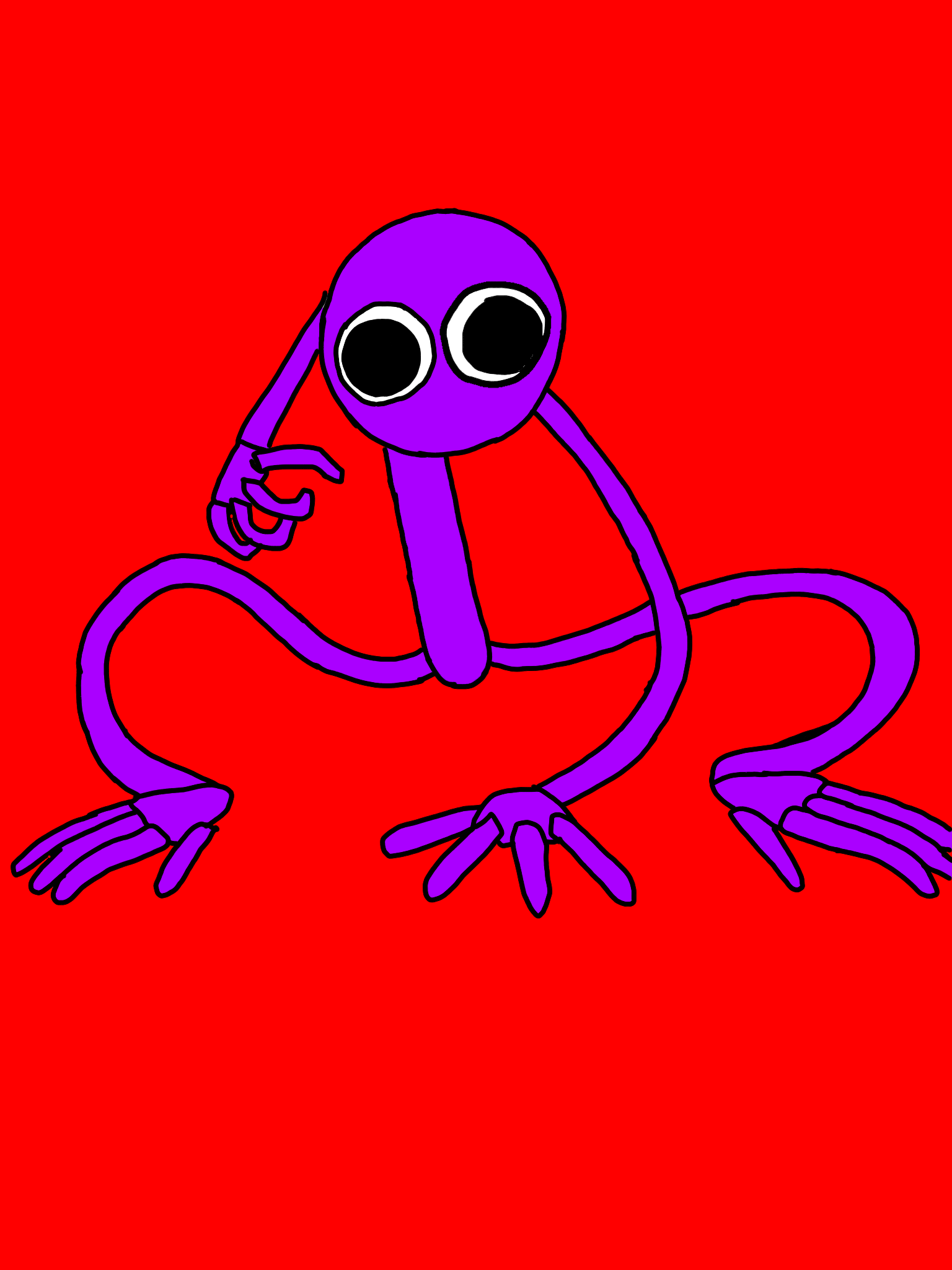 Purple (rainbow friends) - ibisPaint