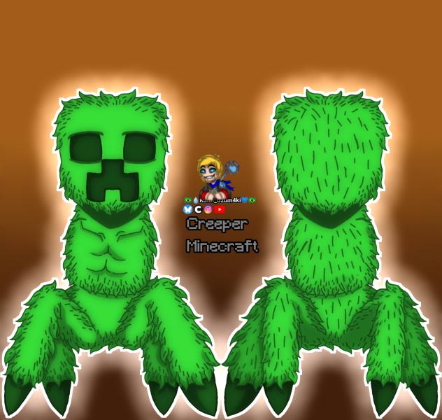 Creeper - Minecraft (ref sheet) - ibisPaint