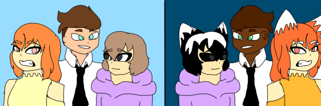 two different worlds but the same person - ibisPaint