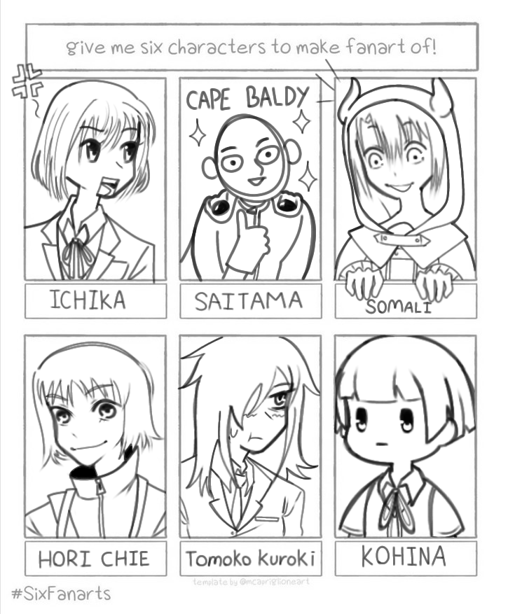 Six Fanarts - ibisPaint