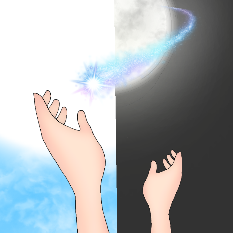 try to catch falling star - ibisPaint