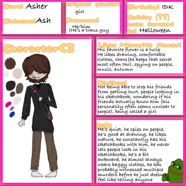 Last minute character sheet - ibisPaint