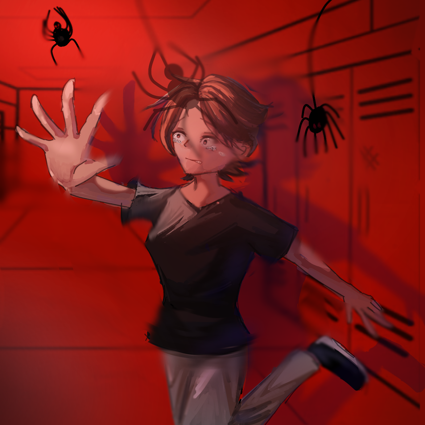 my best friend vs Spider - ibisPaint