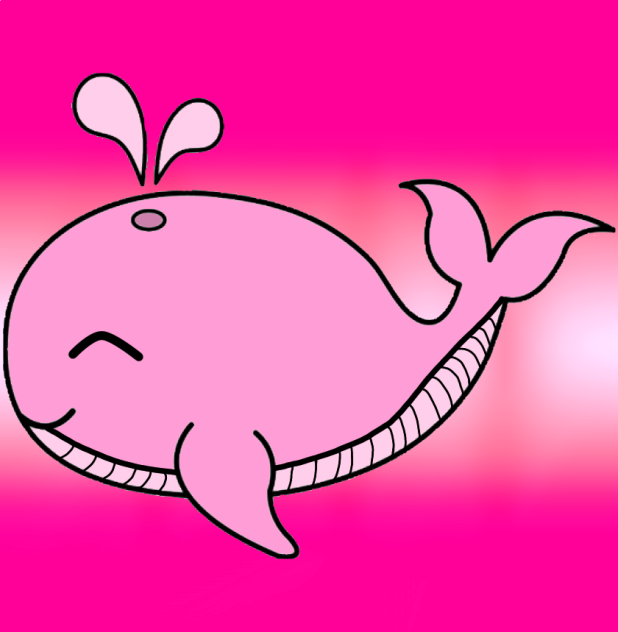Pink whale challange - ibisPaint